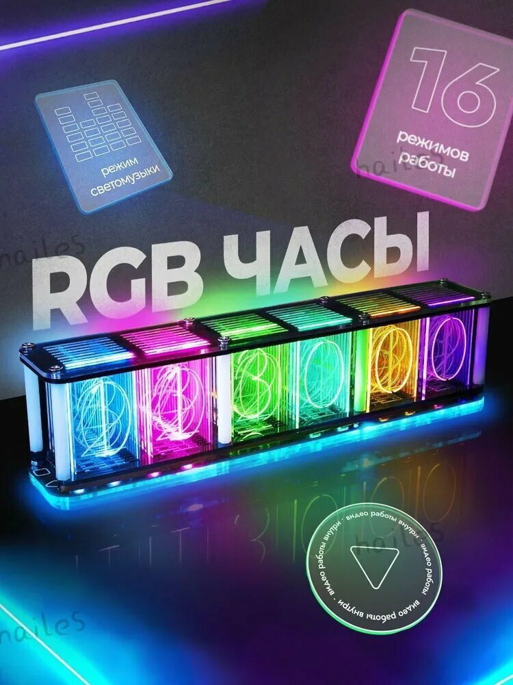 Ретро-часы Nixie Tube в стиле стимпанк