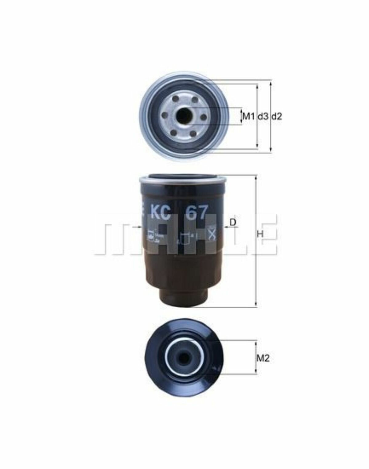 Фильтр Топл. nissan 1.7D-4.2D Almera, Patrol, Primera, Terrano(Mahle/Knecht Kc67)