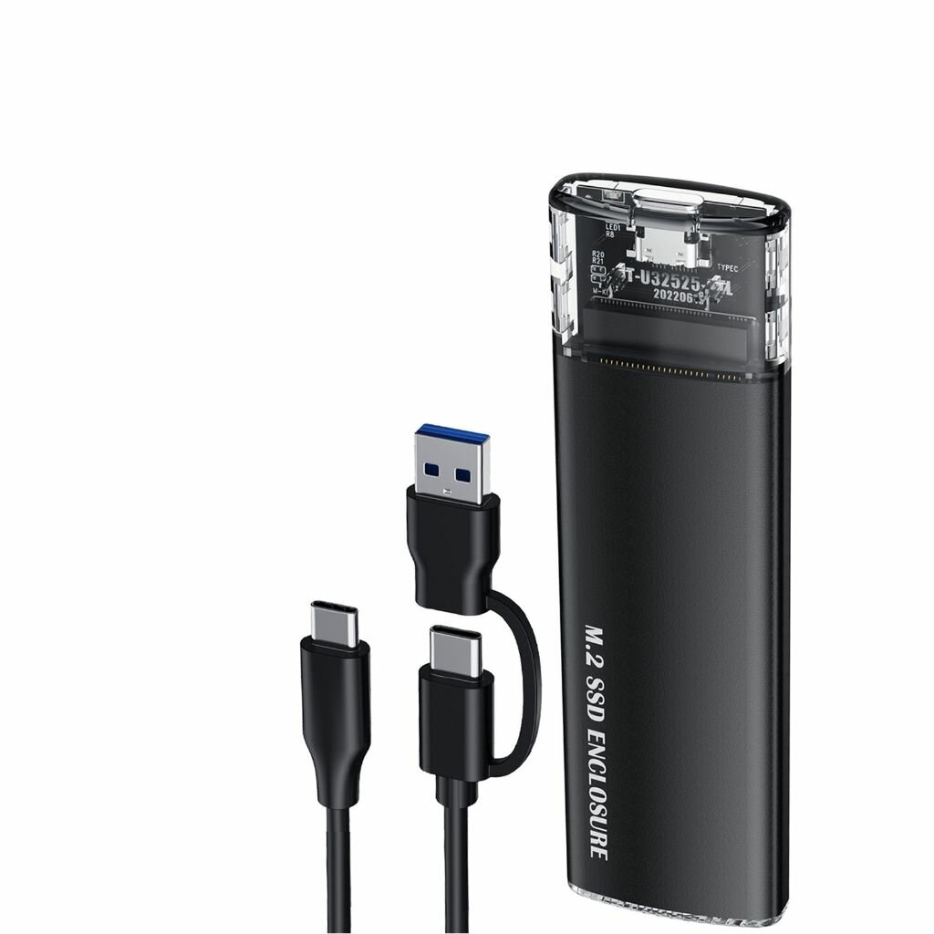 Коробка для жесткого диска, M.2 внешний жесткий диск- двойной протокол, 1 набор