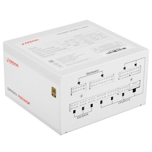 Блок питания ARDOR GAMING ORIGIN750WGFбелый