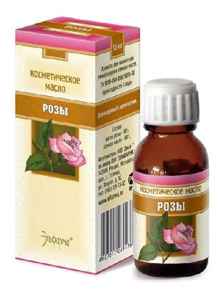 Elfarma масло розы косметическое 15 мл-2шт.