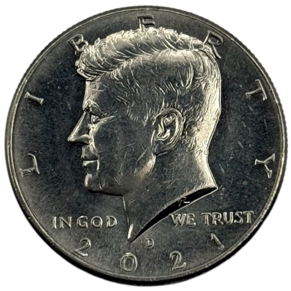 США 50 центов (1/2 доллара) 2021 г. (Полдоллара Кеннеди) (D)