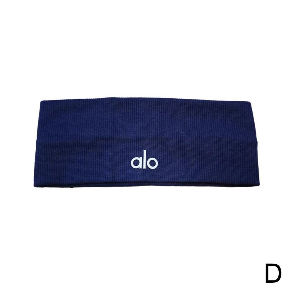 Расширенная однотонная повязка на голову для йоги Alo yoga