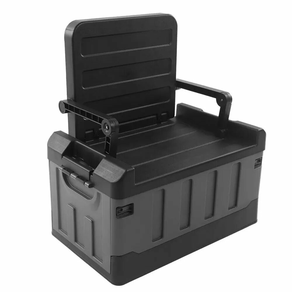 Органайзер рыболовный, 2в1, стул для рыбалки, ящик для хранения вещей, органайзер в багажник для автомобиля, 58 х 34 х 34 см