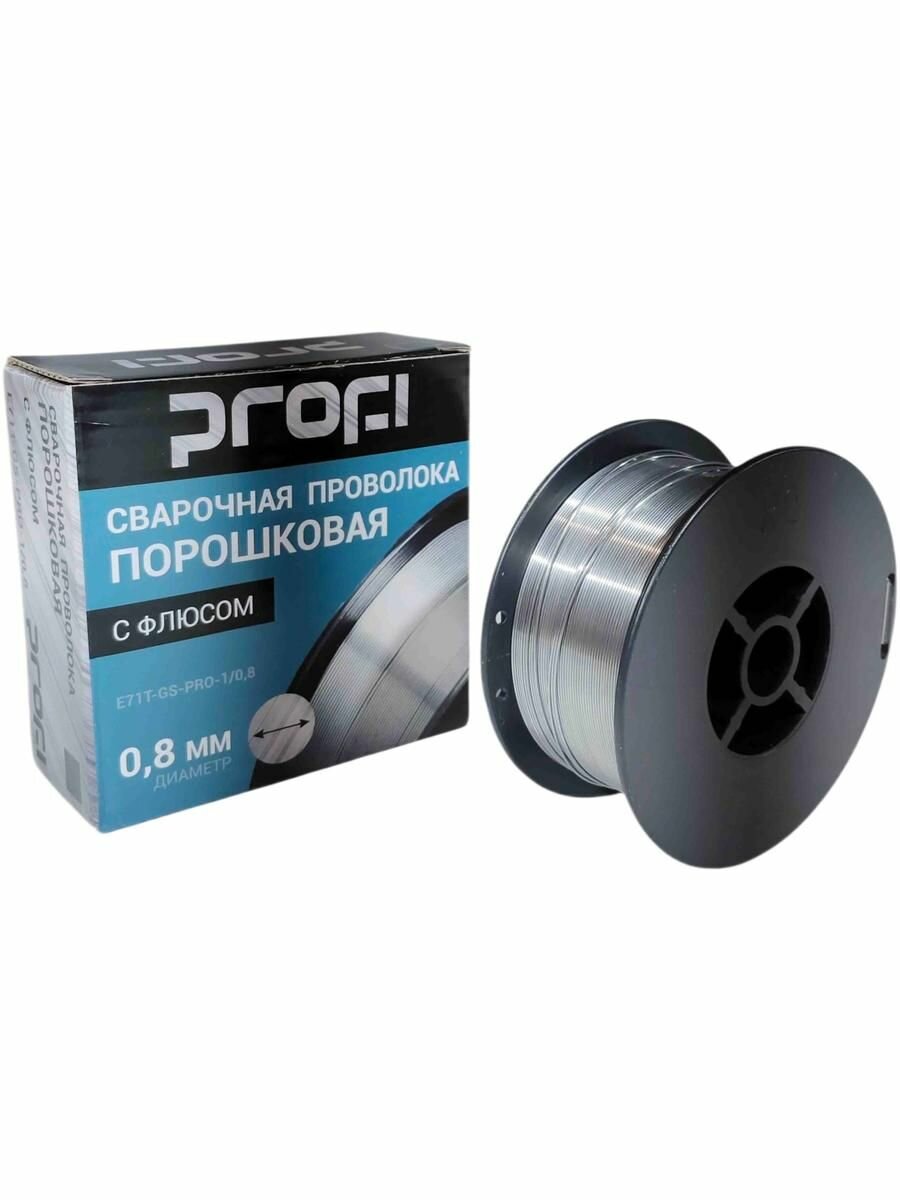 Проволока сварочная порошковая "PROFI" E71T-GS-PRO-1/0,8, 0,8 мм, 1 кг, для сварки без газа