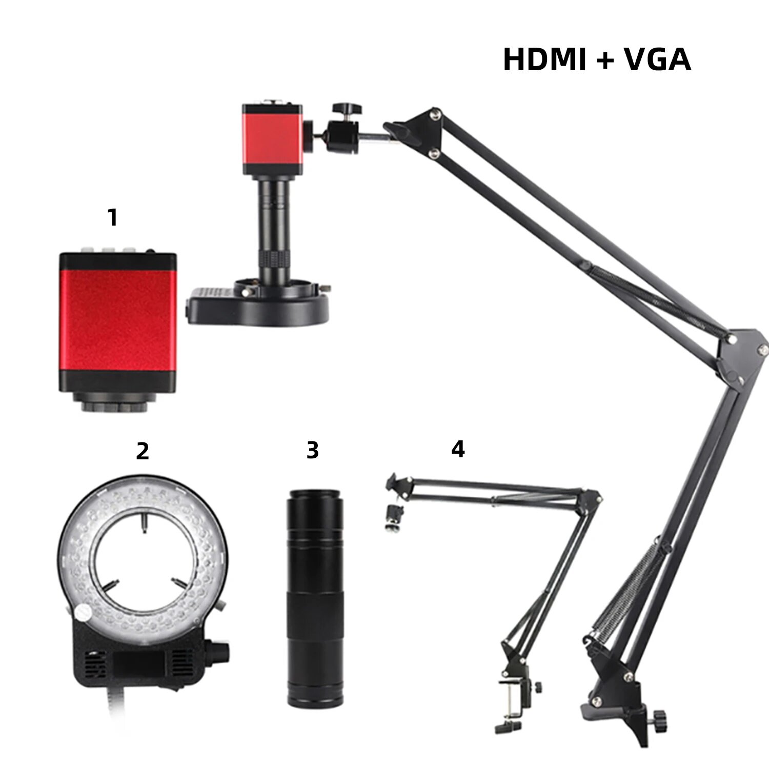 Микроскоп KUAIQU 500X HDMI VGA SET