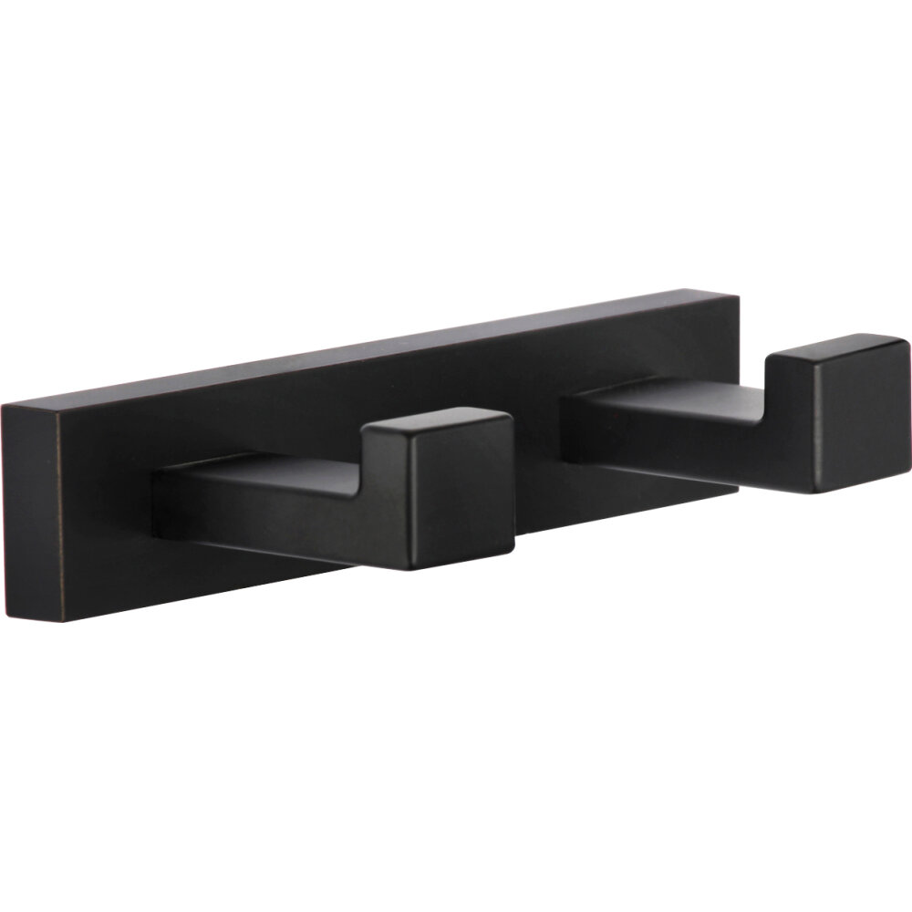 Держатель для полотенеца Ganzer (Ганзер) GZ88052-C на 2 крючка, черный