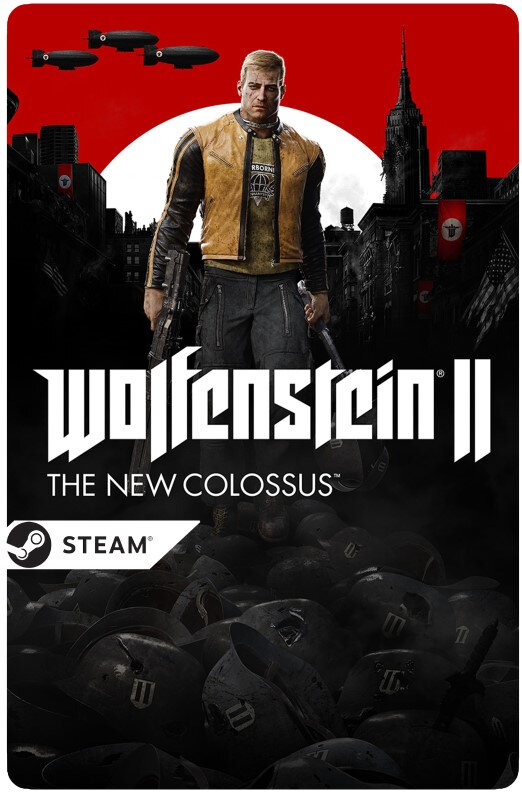 Игра Wolfenstein 2: The New Colossus Deluxe Edition для PC(ПК), Steam, цифровой ключ