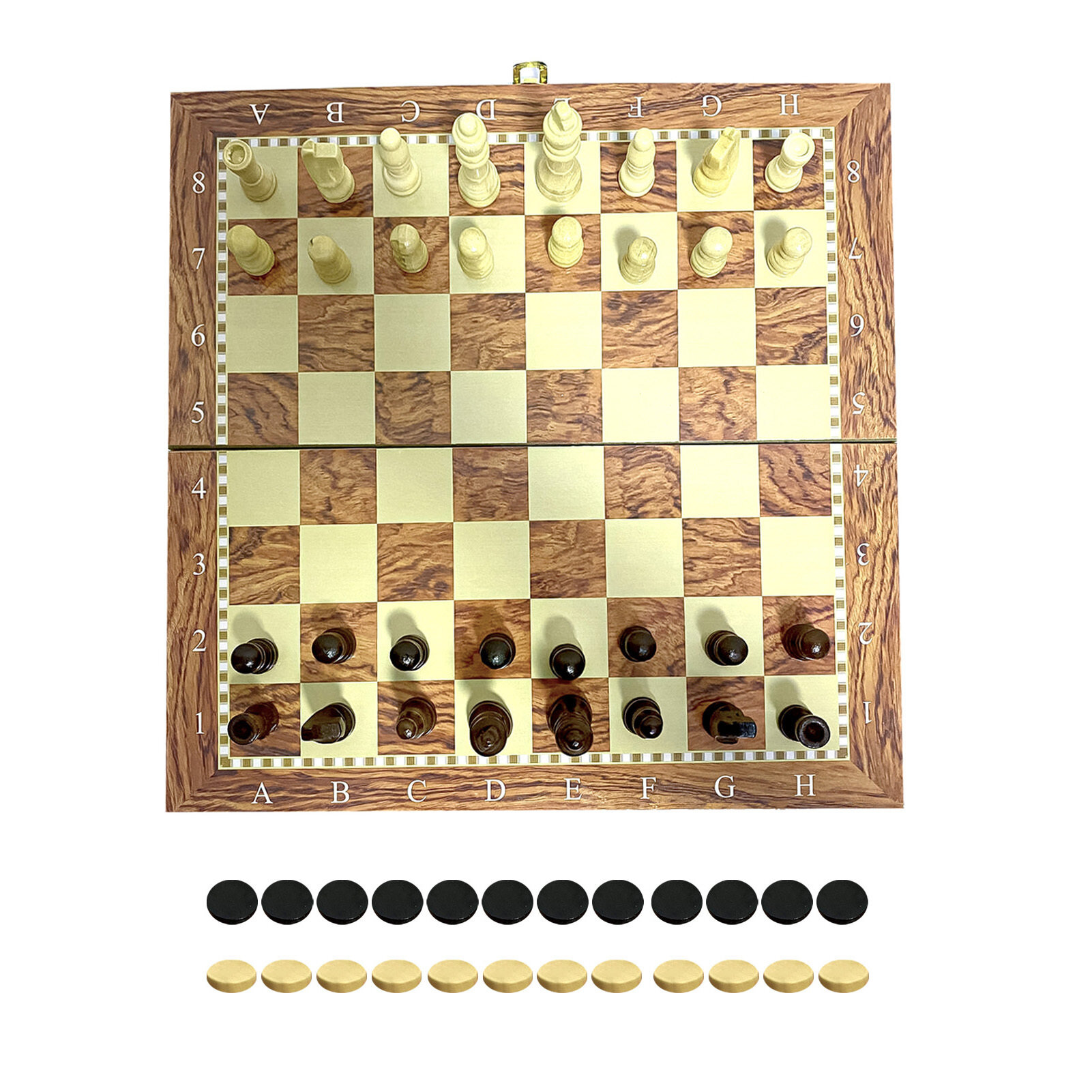 Античные шахматы, Дерево, 29,5 X14.2 см