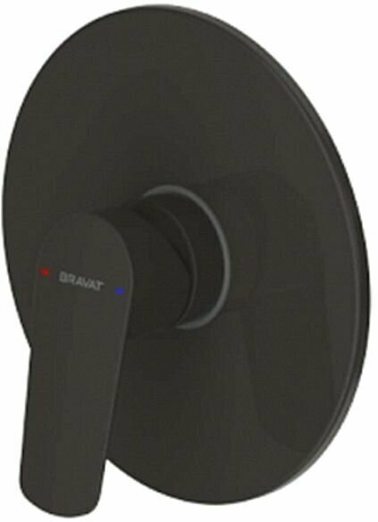 Смеситель для душа Bravat Rhein PB8429564BW-ENG 1-функциональный (без внутренней части)