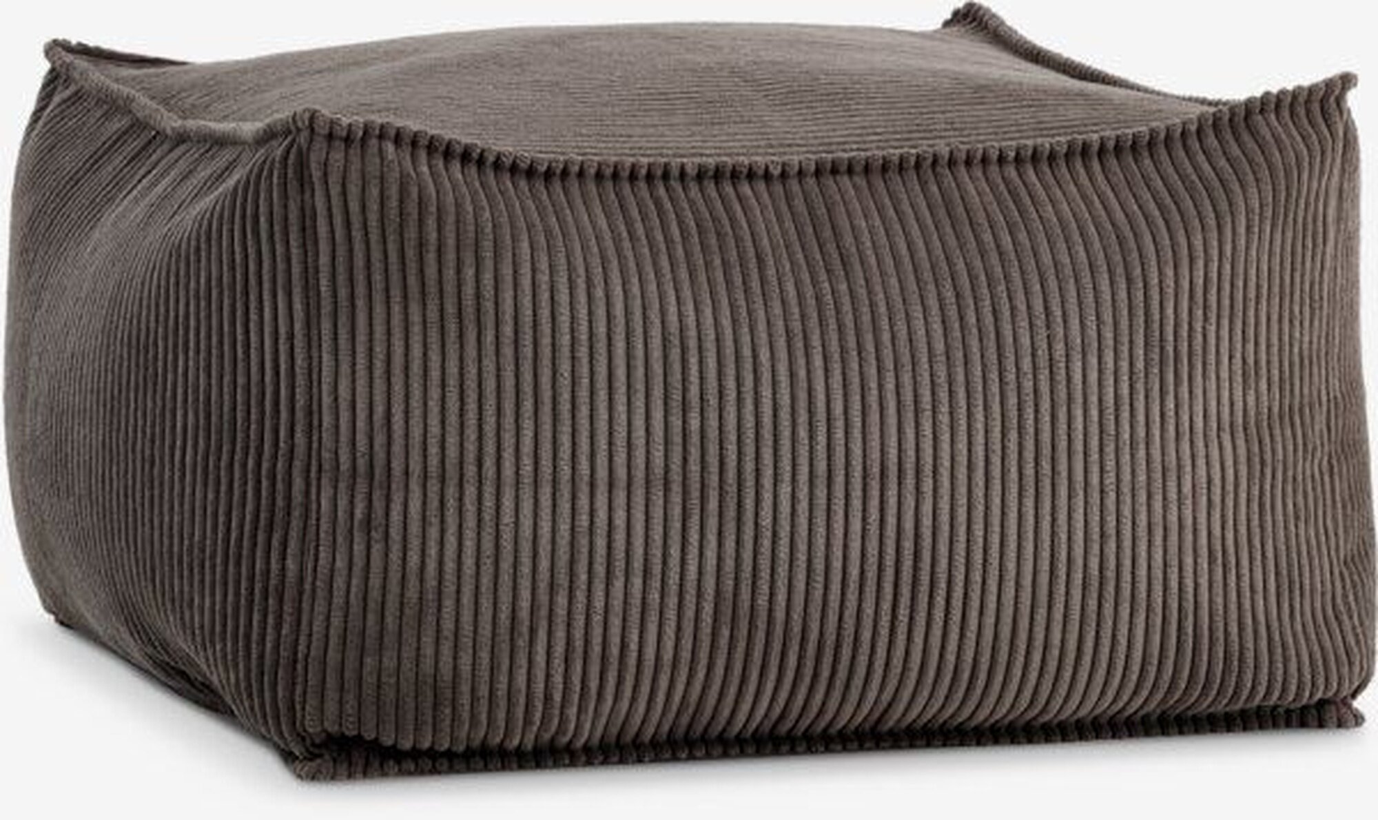 Пуф Jysk "AARS", вельвет, тёмно-песочный, р. 65 x 65 x 40 см