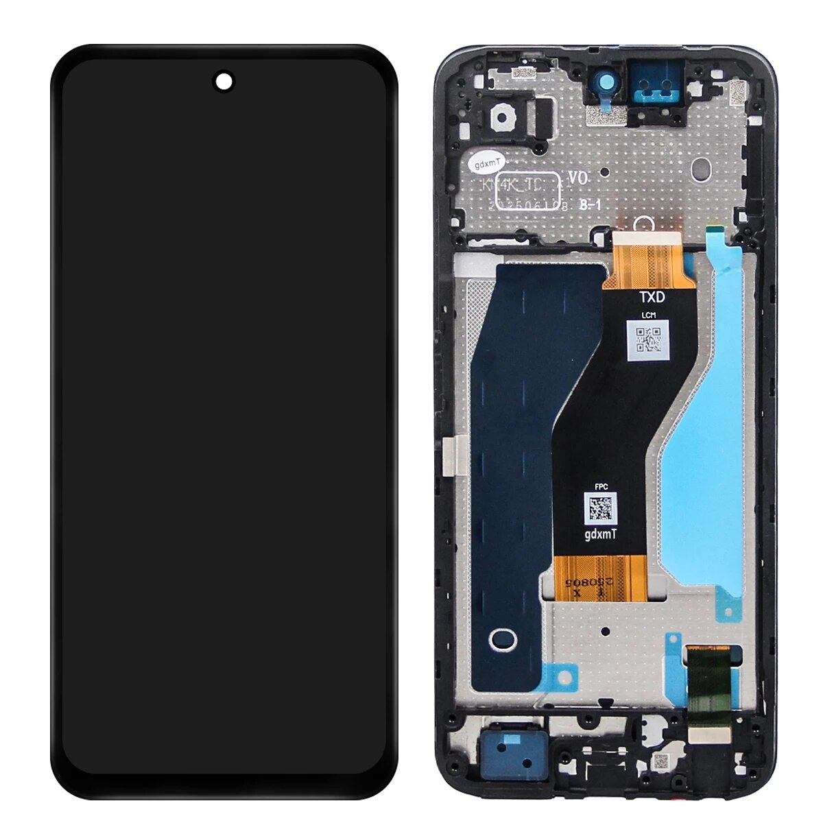 Дисплей 40C для Tecno Spark 40C KM4k, ЖК-дисплей, дигитайзер сенсорного экрана в сборе, запасная часть для экрана Spark 40C LCD With Frame