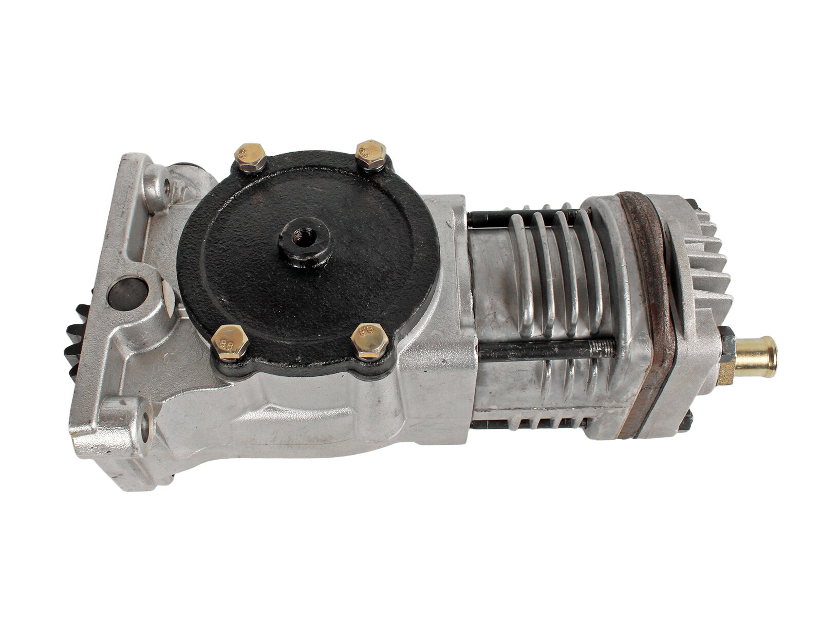 Компрессор цилиндровый воздушный с охлаждением ЗИЛ, ГАЗ, ПАЗ дв. Д-245 1 144л/м MEGAPOWER 350-27-011