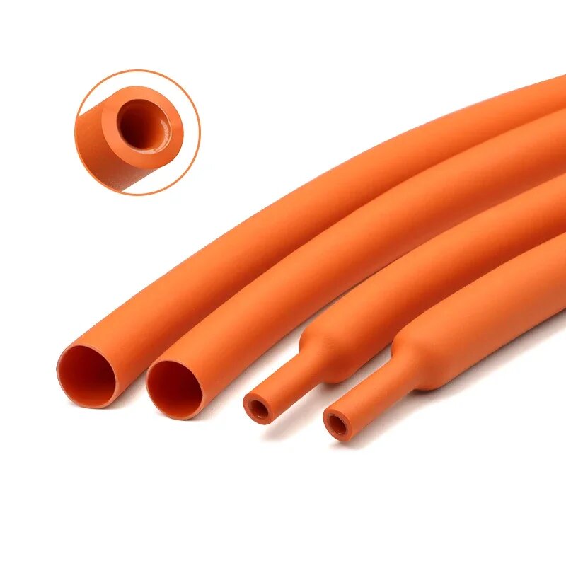 Термоусадочная трубка с клеевым слоем 3:1 PE+EVA 1 м 1.6/2.4/3.2/4.8/6.4/7.9/9.5/12.7/30/50 мм Orange, 30mm