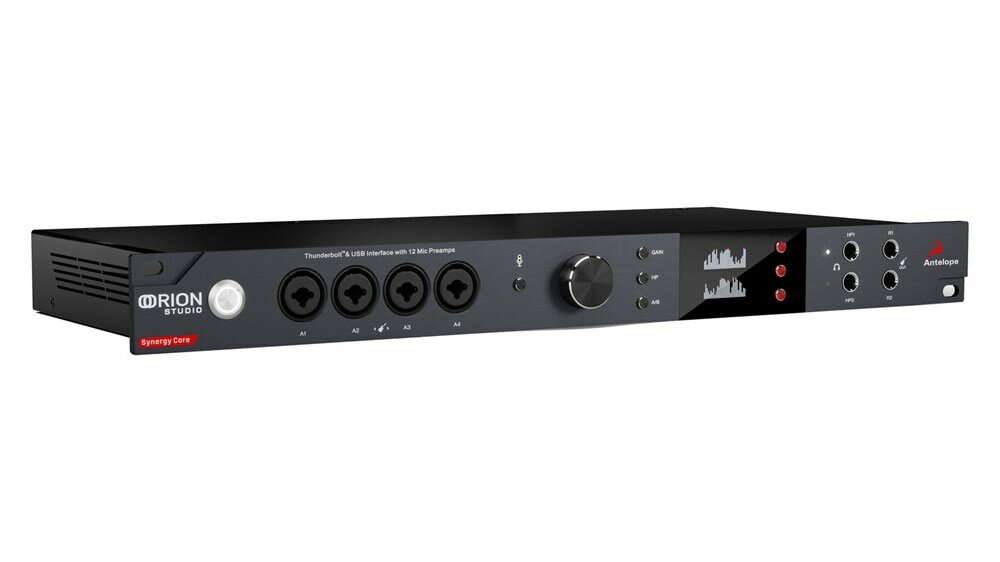 Antelope Audio 24 2 12 XLR/TRS 2 ReAmp, Word Clock In/Out, S/PDIF, 4 TRS 16 DB25, 2 ADAT In/Out Аудиоинтерфейс бит/192 кГц, выхода для наушников, входов, выхода и входа вход и выход выхода, линейных выходов на двух разъемах