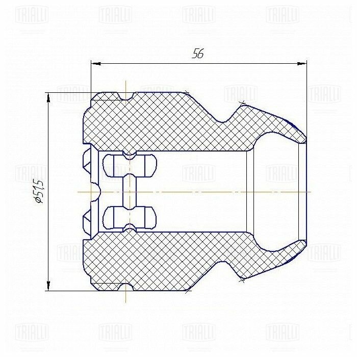 Буфер (отбойник) для а/м Hyundai Solaris (10-)/Rio (10-) передней стойки 1 шт. PUR, TRIALLI BC0832