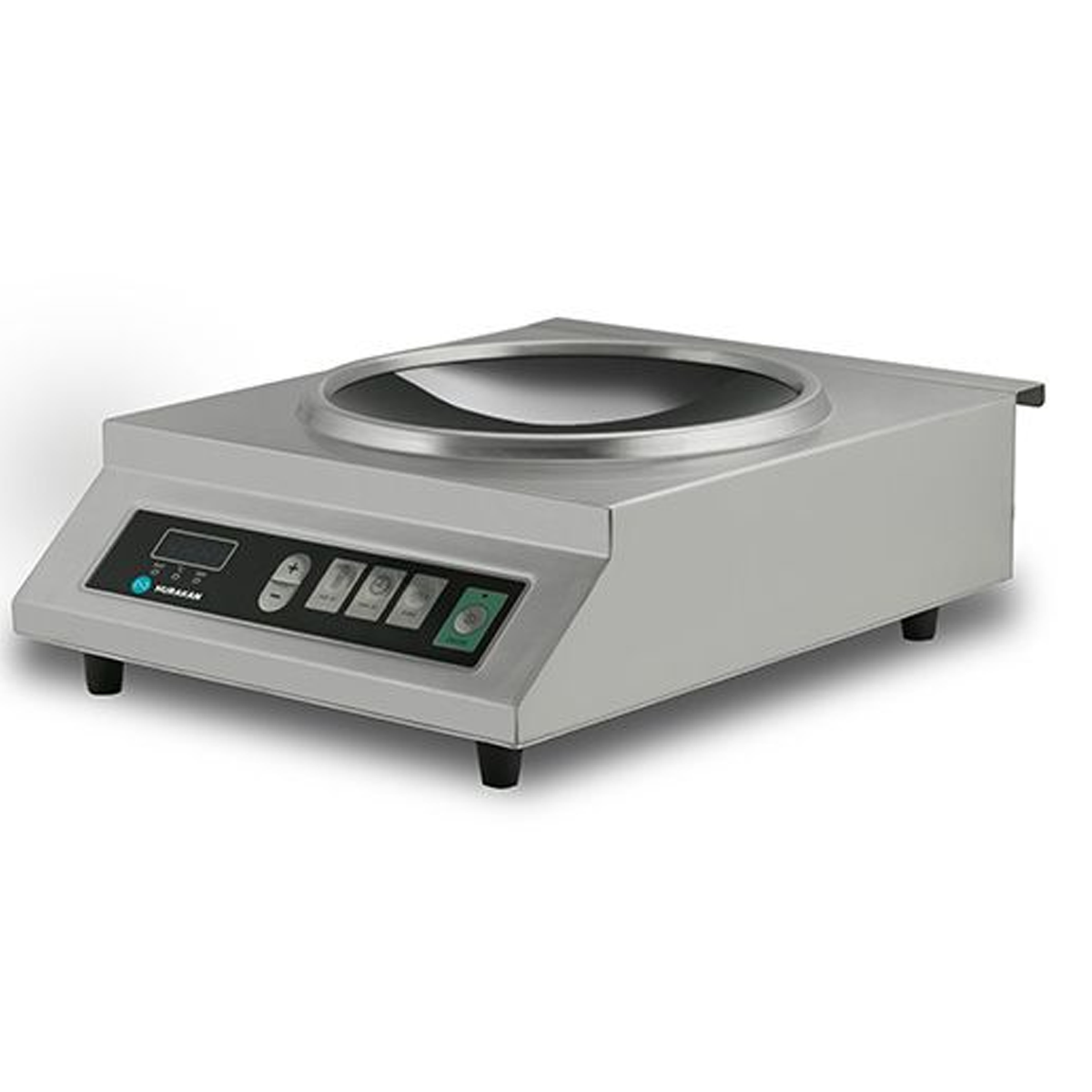 Плита индукционная HURAKAN HKN-ICW35M WOK. 3.5 кВт, нержавеющая сталь, конфорка вогнутой формы