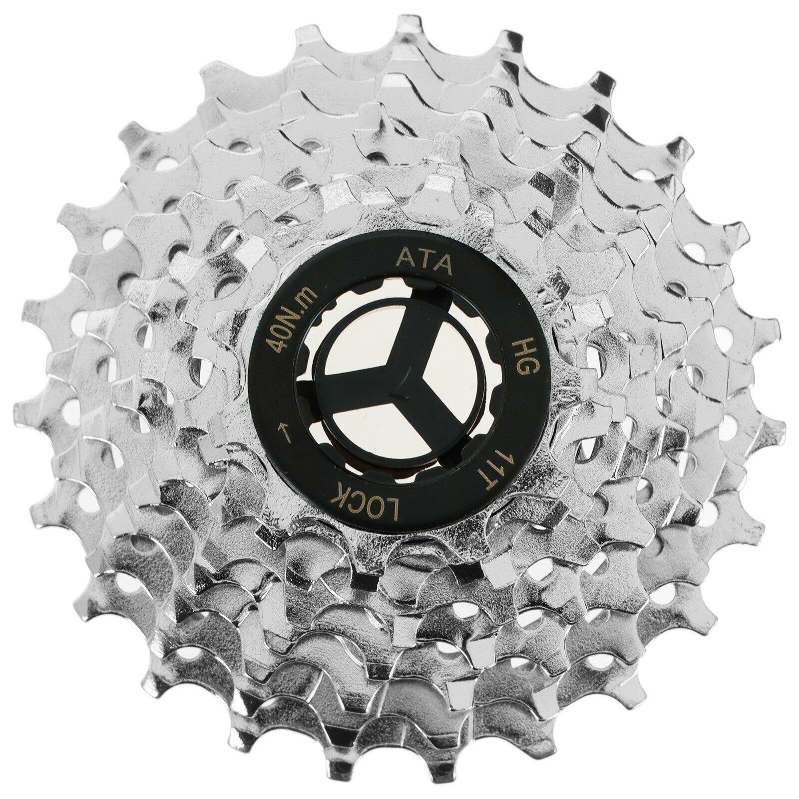 Кассета велосипедная ATA, 11-23 зубца, сталь, 8 передач, для горного велосипеда MTB, цвет хром