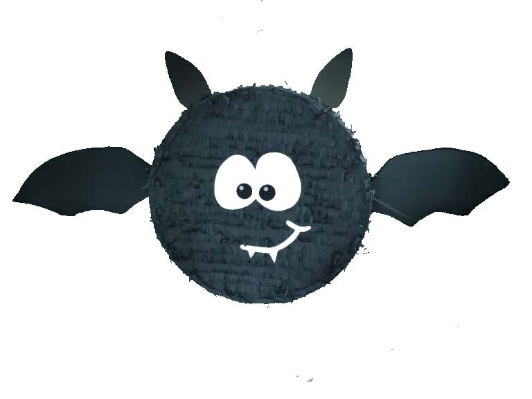 Пиньята "Мышь Летучая", для Хэллоуина, 43х43х12 см, черная, без наполнения