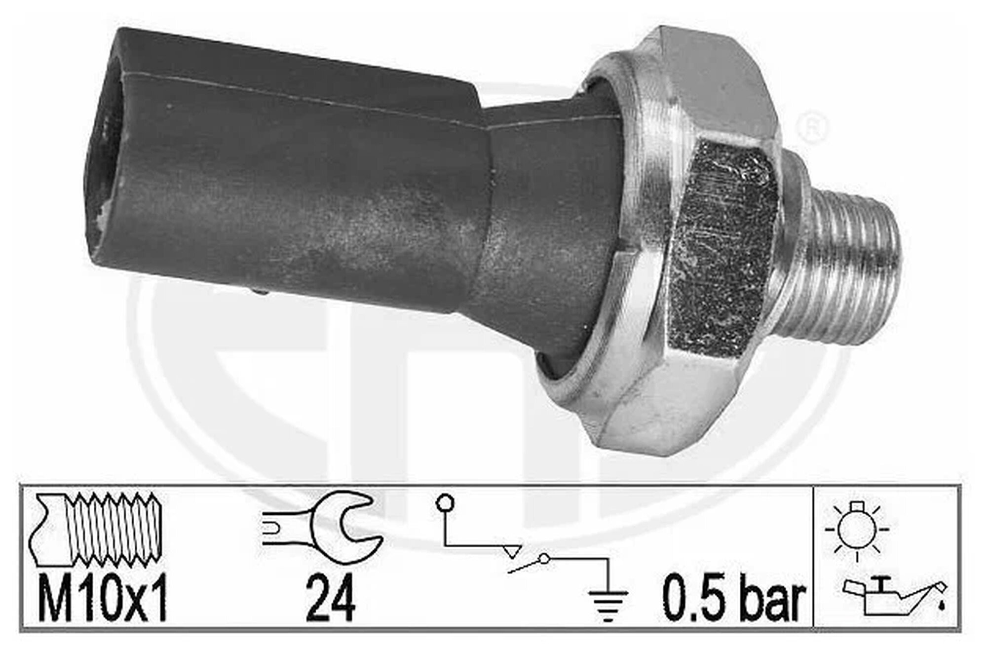 Датчик, давление масла VAG 1.2/1.4 TFSI/1.6/2.0 TDI 04-, ERA 331014