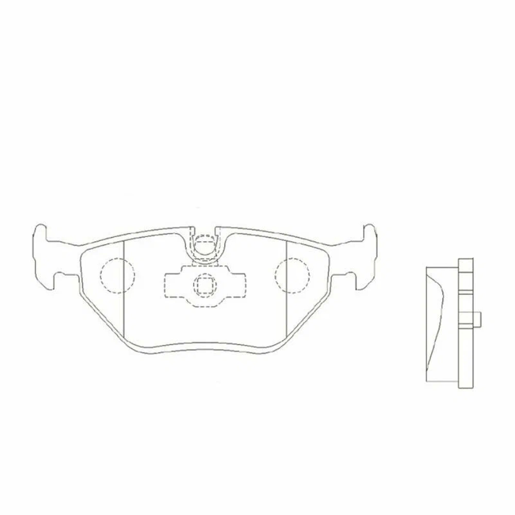Тормозные колодки CTR GK0005, для BMW 5, задние, дисковые, черные