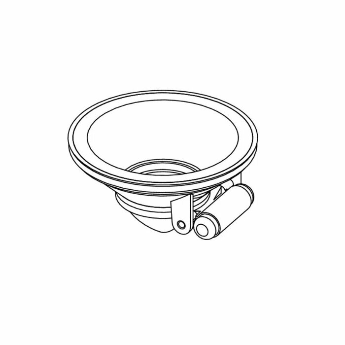 TECE Механический затвор с маятниковой заслонкой для всех сифонов TECEdrainpoint S как барьер от запаха и паразитов. 3695007