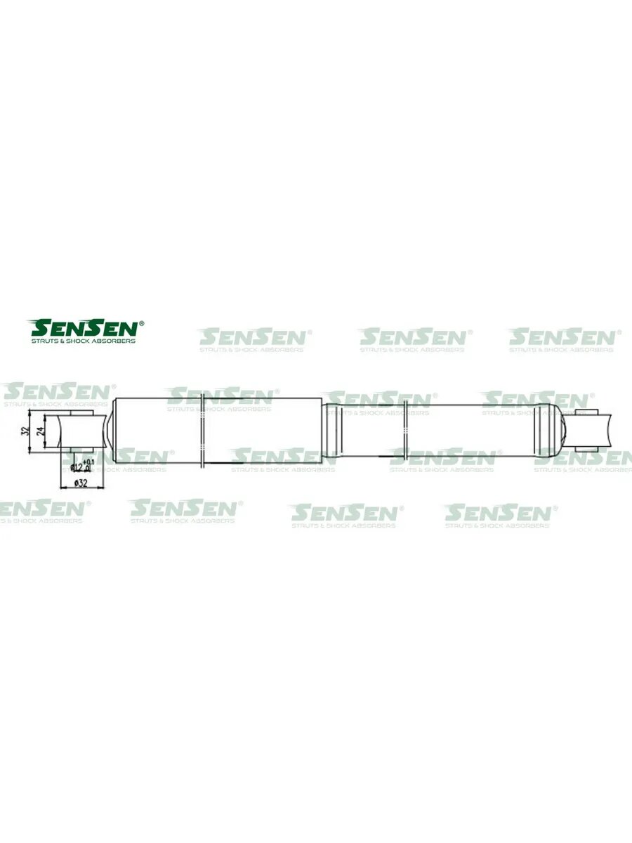 Амортизатор DAEWOO MATIZ 0,8/1,0 --03. 2005 масл. задний L+R