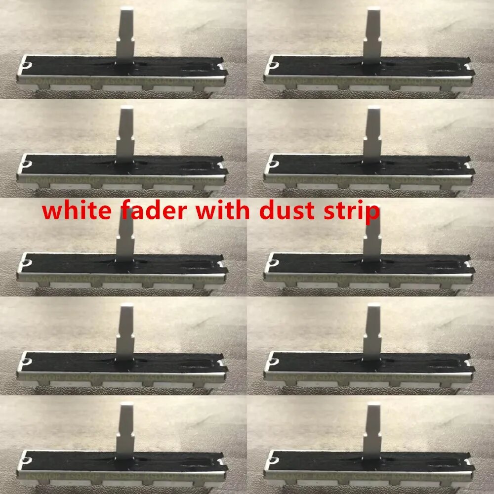 Фейдеры DCV1010 для Pioneer DJM400 DJM500 DJM600 DJM700 DJM800 DJM5000 (10 шт.) white with duststrip