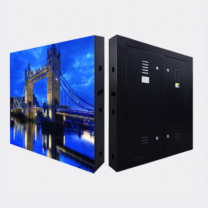 Серия ЭКО, Р5: Экран светодиодный уличный, шаг пикселя 5 мм, стальной кабинет, рефреш 2880 Гц, яркость 4500 Кд/м2.