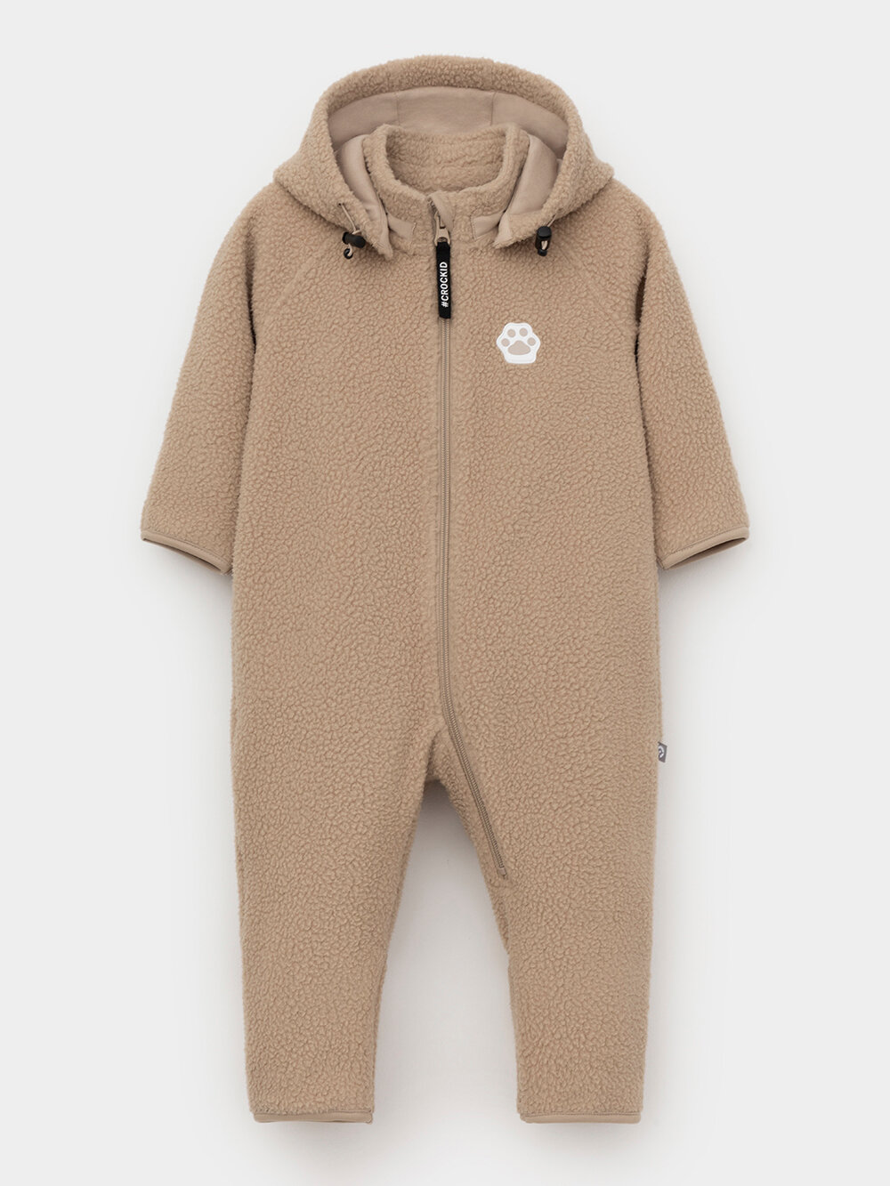 Комбинезон crockid ФЛ 60011/1 ГР, открытая стопа, размер 40/62, бежевый