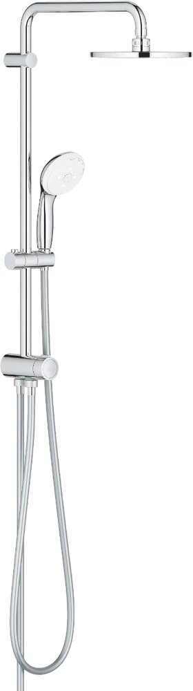 Душевая стойка Grohe New Tempesta 27389002 хром, глянцевая, душевая система с тропическим душем, без смесителя, латунная