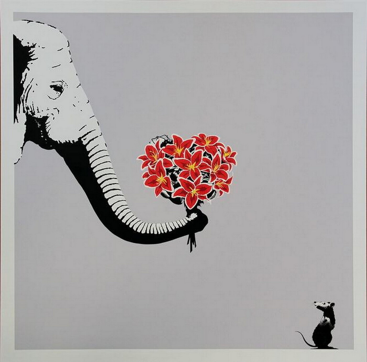 Плакат, постер Бэнкси на бумаге, размер 21х30см