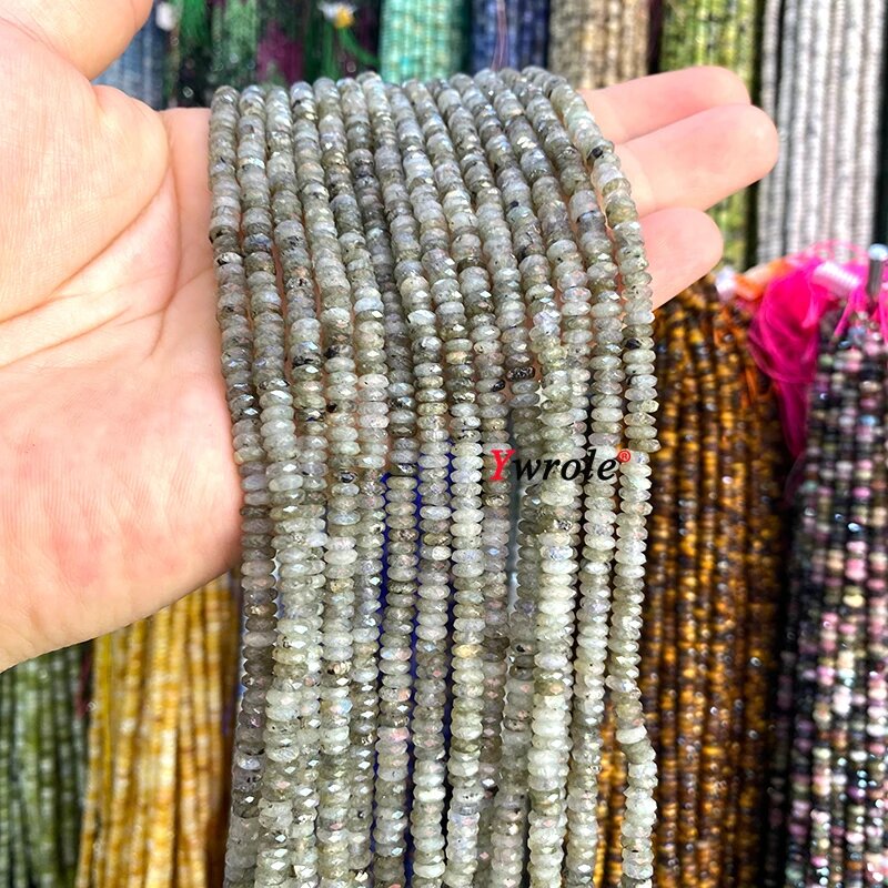 Граненые плоские рондель 2x5 мм, натуральный камень, индийский агат, свободные бусины-разделители для изготовления ювелирных изделий, браслеты «сделай сам», подвески, аксессуары