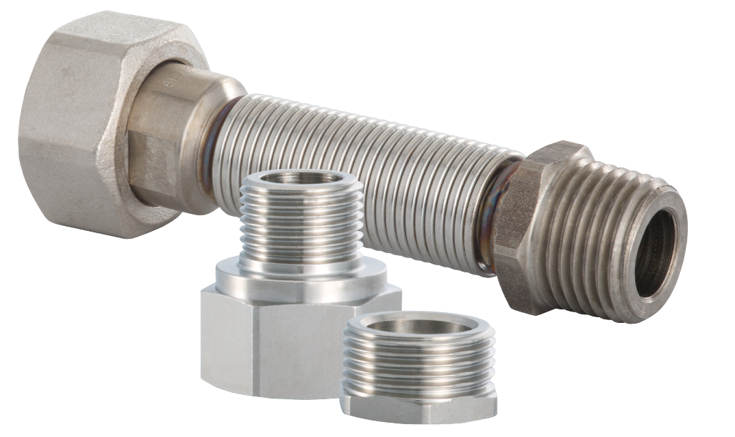 Подводка редукционная из нержавеющей стали для радиатора Hummel, для радиаторов, 93-143мм