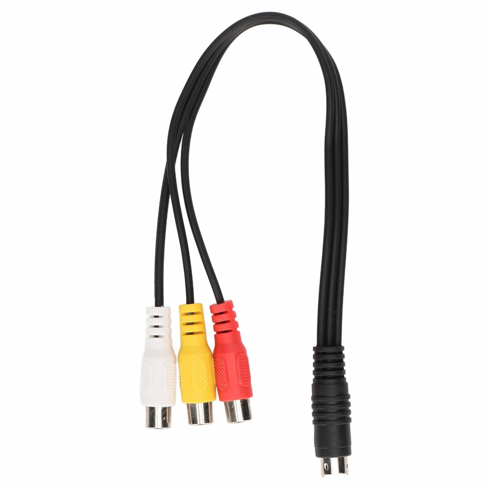 Кабель S-Video 4-pin to 3RCA, экранированный, 1.0 фут