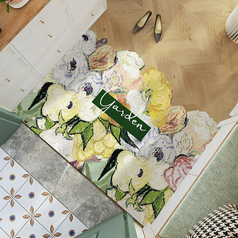 Коврик придверный, нескользящий, ПВХ, прорезиненный, 60x90 см