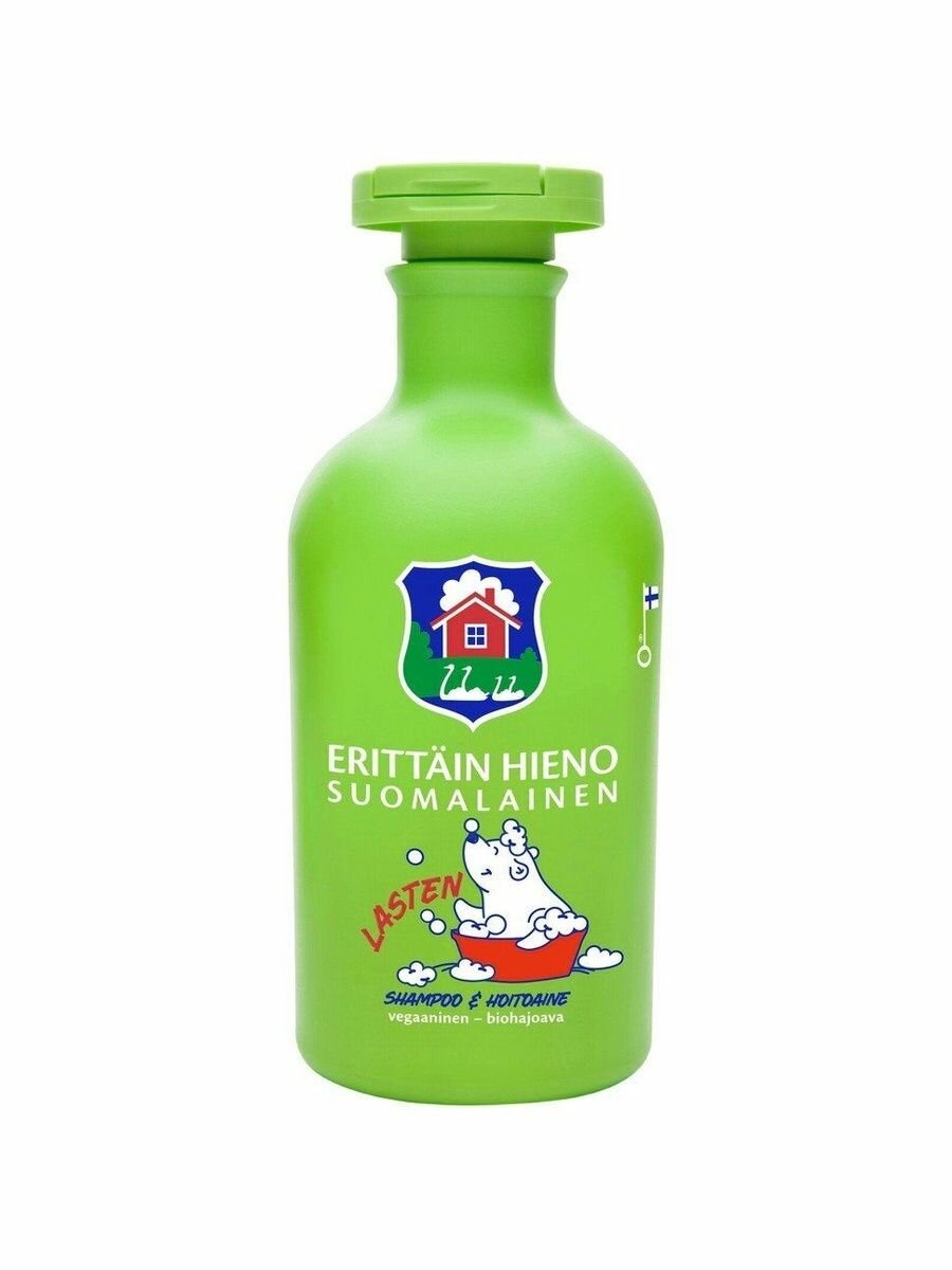 Шампунь и кондиционер для детей EHS Lasten 2 in 1 300 мл, из Финляндии