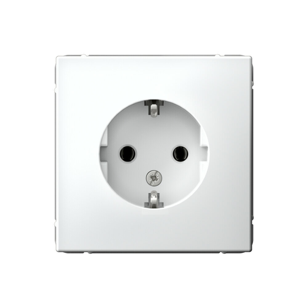 ArtGallery Белый Розетка с заземлением, 16А, механизм Systeme Electric GAL000143