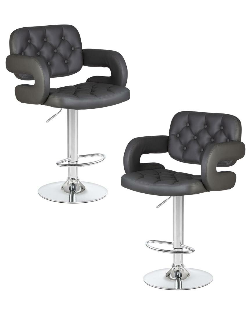 Стул барный DOBRIN Набор 2 шт Стул барный DOBRIN TIESTO, серый арт. LM-3460-N_CH-M_EL-188-55