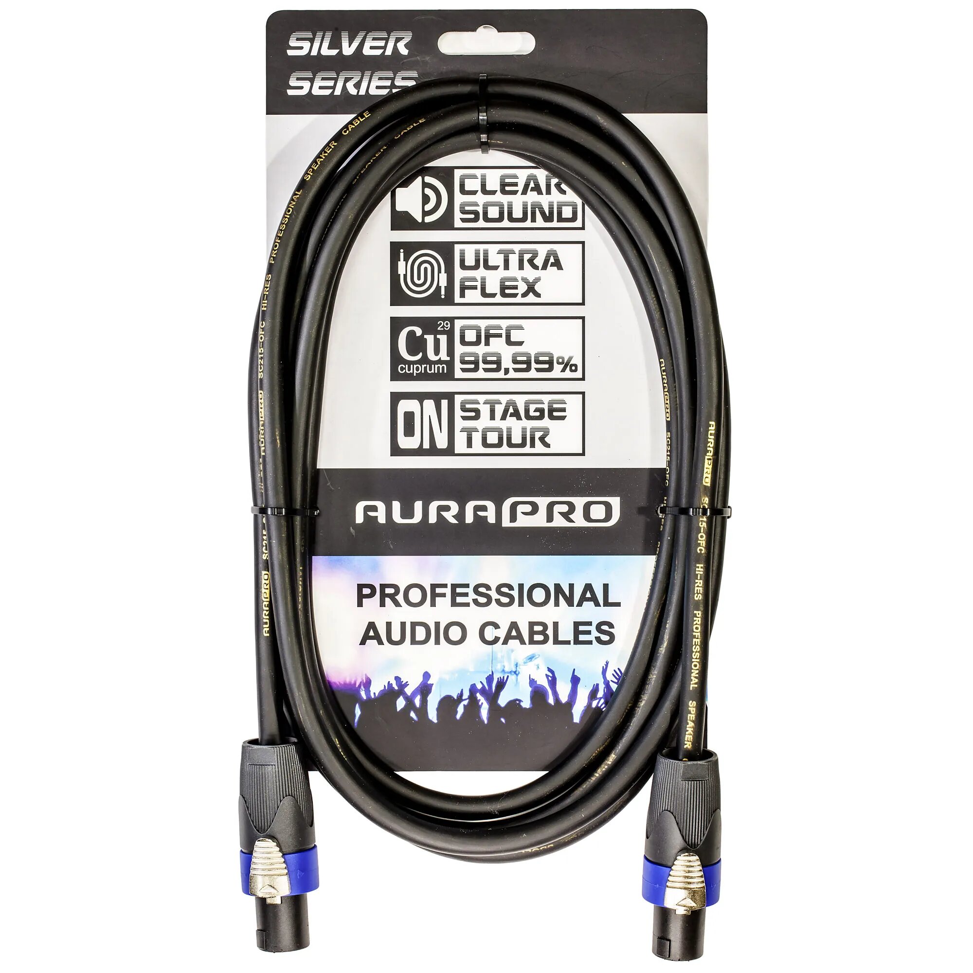 Профессиональный акустический кабель AuraPRO SLV-215-SP/SP-3m