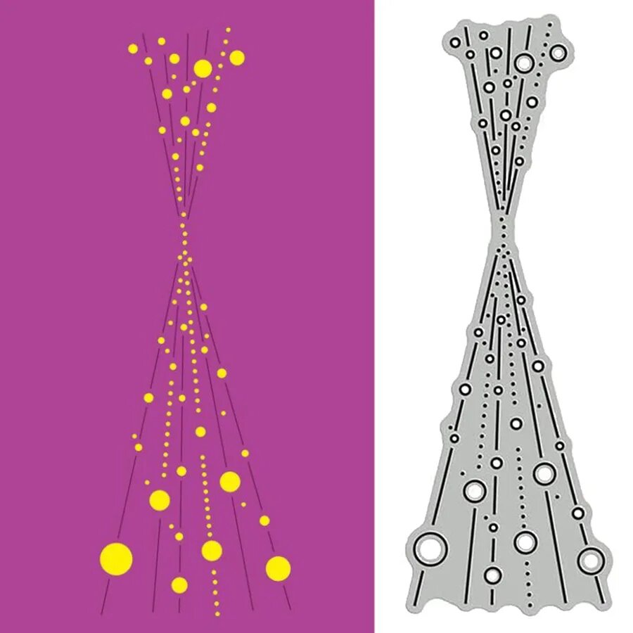 Новое поступление 2022, металлический шаблон в форме сердца, пузырьковая точечная линия, лунные штампы для скрапбукинга, трафареты для изготовления поздравительных открыток