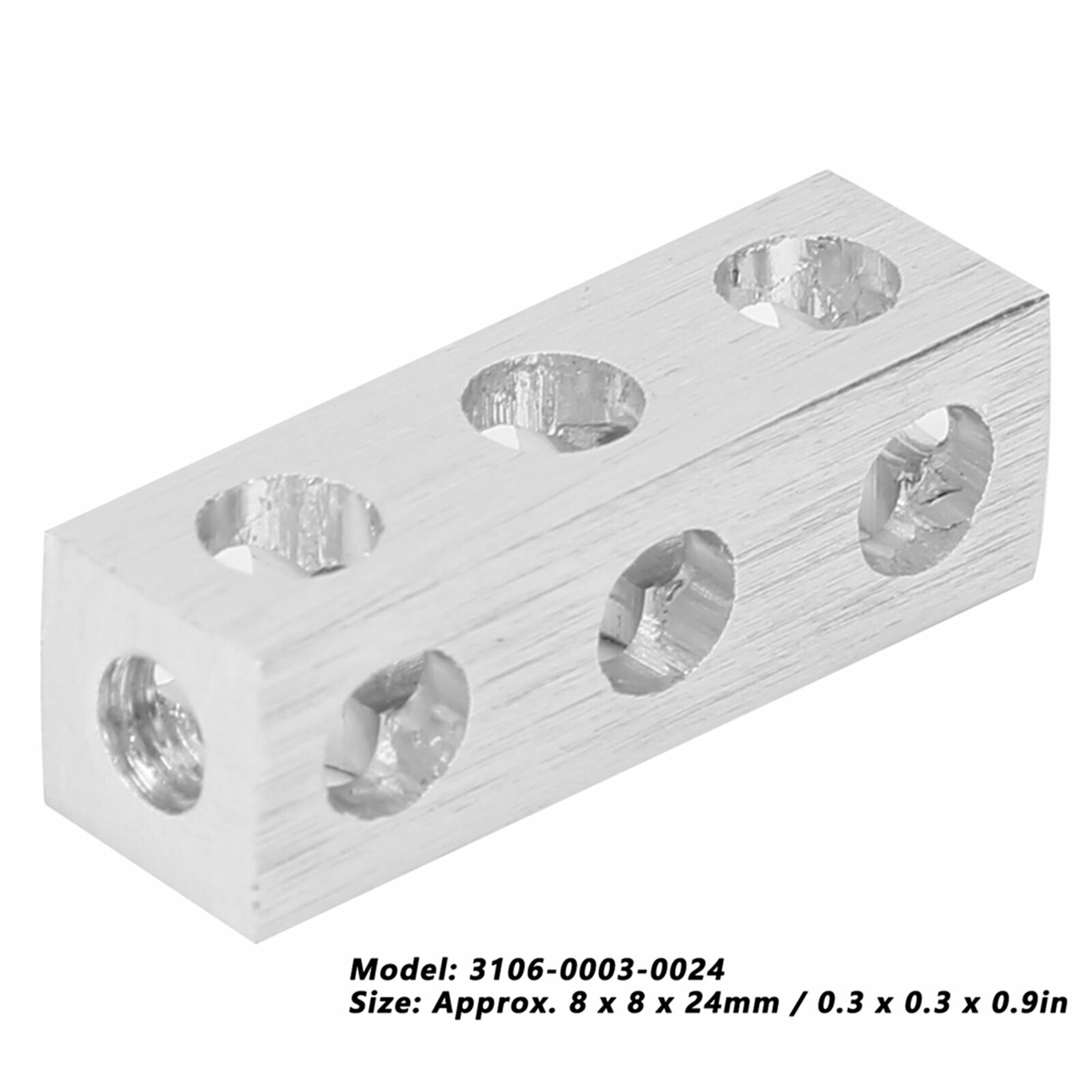 2 шт. Квадратная балка с 3 отверстиями 3106 0003 0024 8 x 8 x 24 мм Аксессуар для роботизированной части