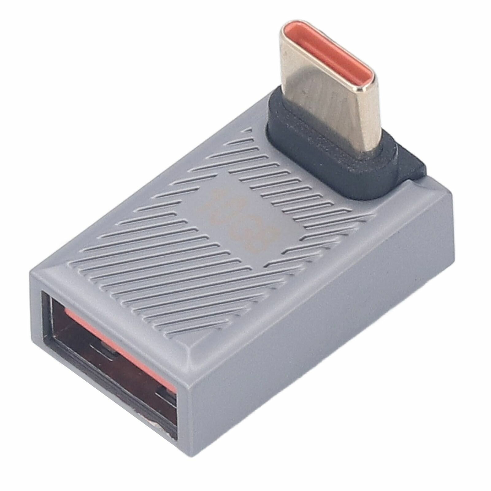 Конвертер USB в USB C 10 Гбит/С 120 Вт Алюминиевый с Подсветкой Угловой Адаптер USB Типа C для Передачи данных Зарядки