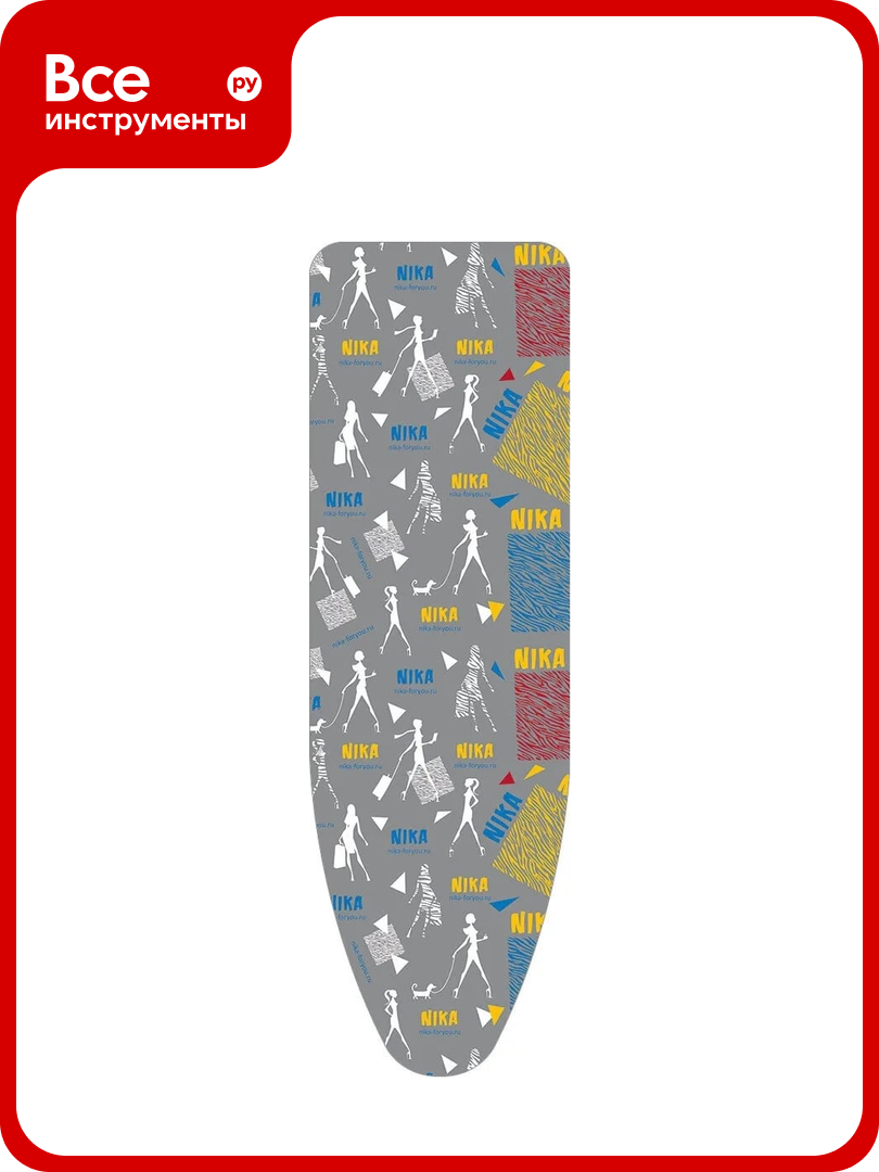 Универсальный чехол для гладильной доски Nika ЧА2, Чехол выполнен из прочного материала, поэтому устойчив к износу