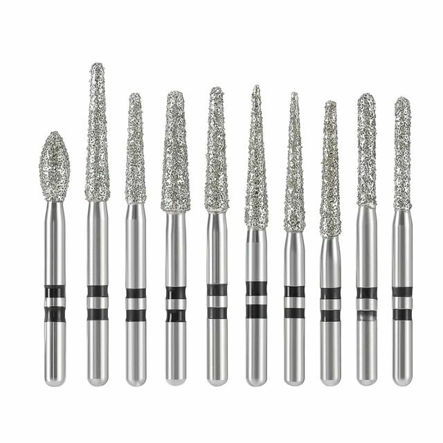 Стоматологические алмазные боры серии Z-CUT для циркониевой керамики - CUTTING KIT, (FG-1.6),10шт.