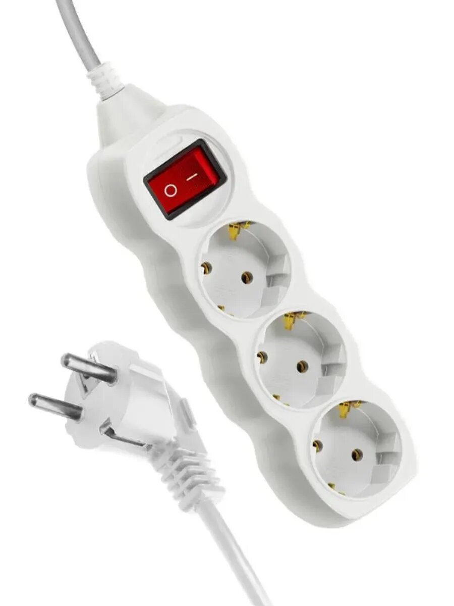 Удлинитель сетевой на 3 розетки 5м YKSM5M-3G-Z-V(K)