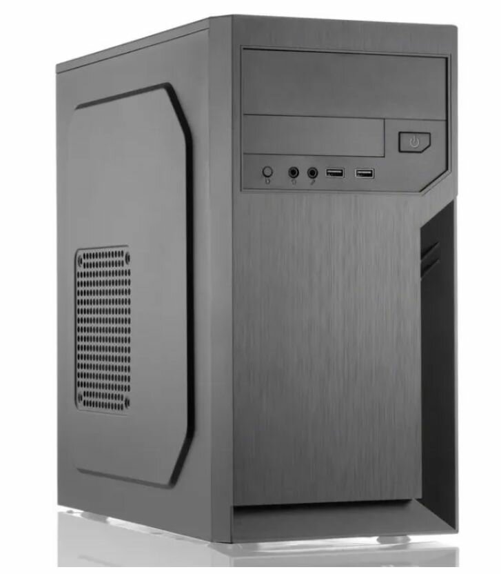 Компьютерный корпус FOXLINE FL-702 (FL-702-FZ450-U32-TRANSVERSE) черный - Mini Tower, Micro ATX, USB 2.0 Type A