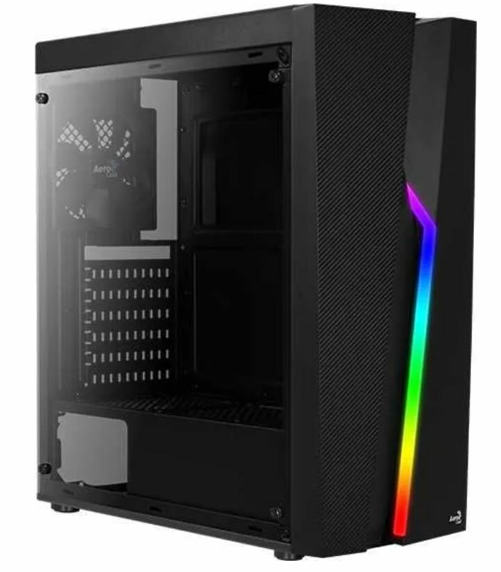 Компьютерный корпус Aerocool Bolt A-BK-v1 (ACCM-PV15012.11) черный - Midi Tower, ATX, USB 2.0 Type-A, USB 3.2 Gen 1 Type-A