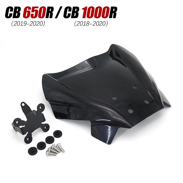 Новый мотоцикл CB650R CB 650 R CB1000R CB 1000 R лобовое стекло для Honda CB 650 R ветровой дефлектор 2023 2022 2021 2020, Черный