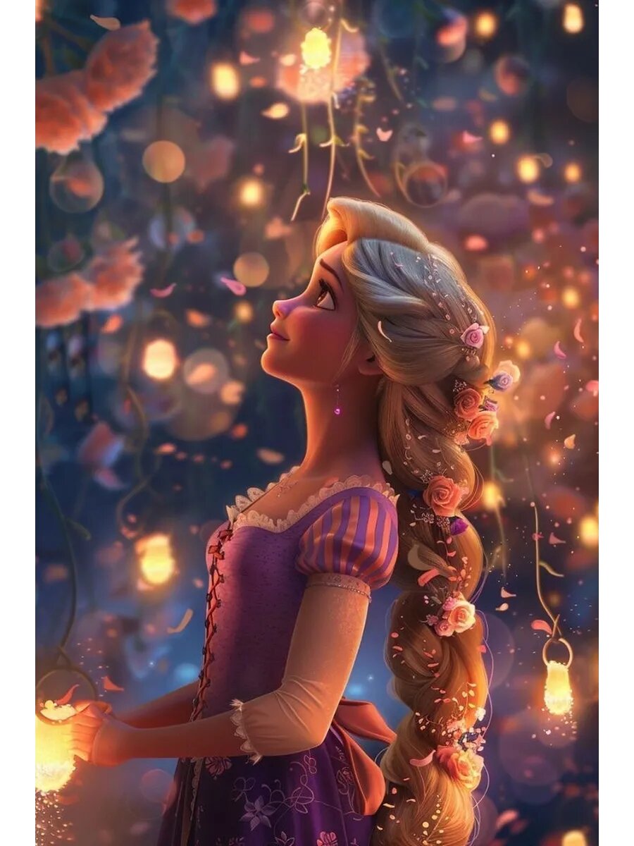 Картина по номерам рапунцель